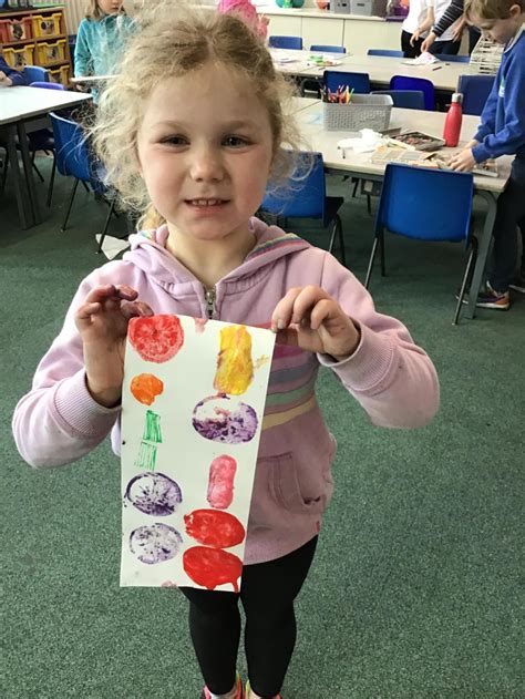 Vegetable Printing Embsay Ce Primary School