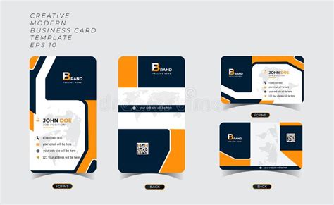 Creative Modern Business Card Template Stock Vector Illustration Of