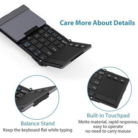 Pocket Sized Tri Folded Keyboard Windows Mac Android Ios — Mission Bay Technologies