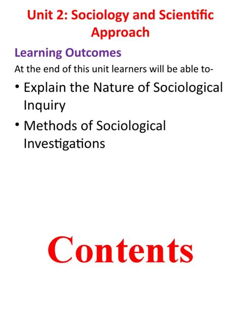 Acss 271 Unit 2 Pdf Methodology Experiment
