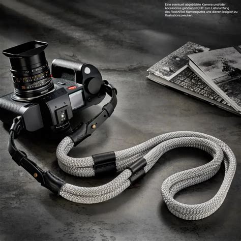 Leather And Rope Camera Strap For Leica Sl2 Sl S Poly Silk Rock N