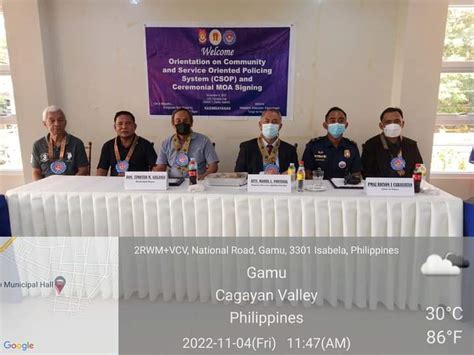 Csop Orientation At Moa Signing Isinagawa Ng Gamu Pnp