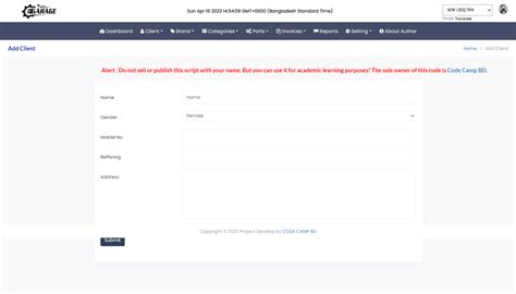 Github Dev Mhrony Garage Onion Billing System In Php Garage Onion
