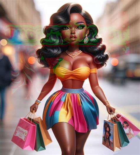 Chibi Women Design Png Get The Bag Png For Sublimation Clip Art And