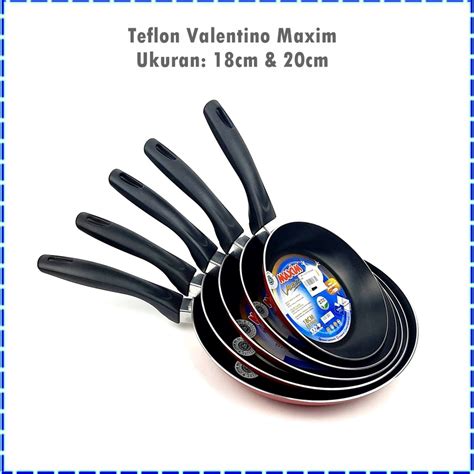 Jual Frypan Teflon Anti Lengket Valentino Maxim Ukuran 18cm 20cm