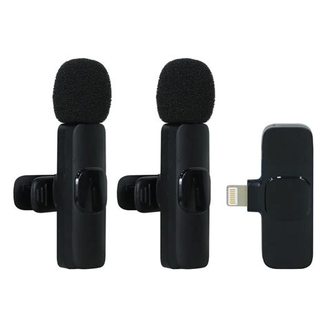 MICROFONO SOLAPA INALAMBRICO DOBLE PARA IPHONE
