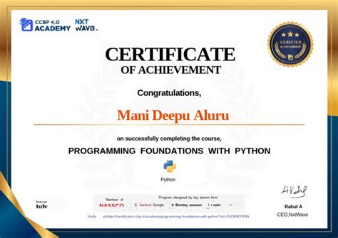 Pythoncertificate Pdf