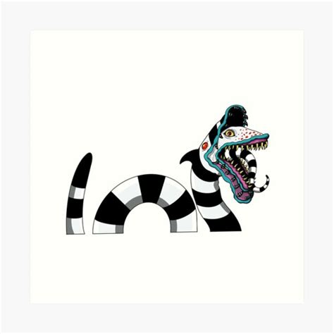 Beetlejuice Sandworm Art Print For Sale By Jill R Redbubble