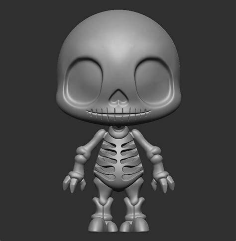 Stl File Chibi Skelleton・model To Download And 3d Print・cults