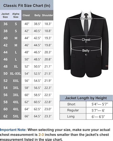 Mens Sport Coat Size Chart How To Measure A Blazer Size