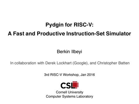 Pdf Pydginfor Risc V A Fast And Productive Instruction Cbattenpdfs