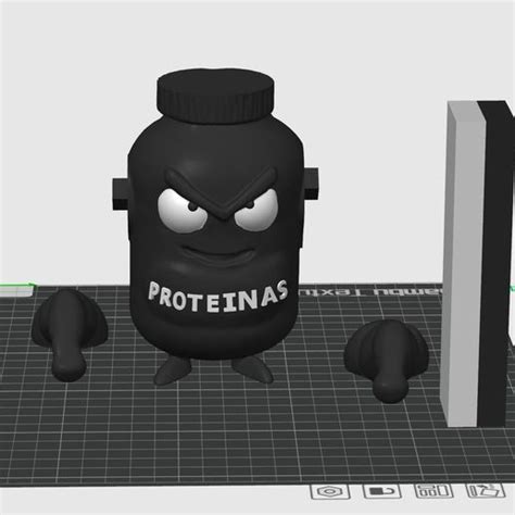 Stl File Protein Doll Strong Figure For Fitness Motivation And Gym