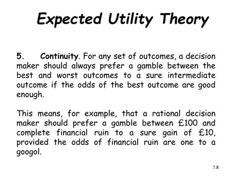 Ppt Expected Utility Theory Powerpoint Presentation Free Download Id 1417450