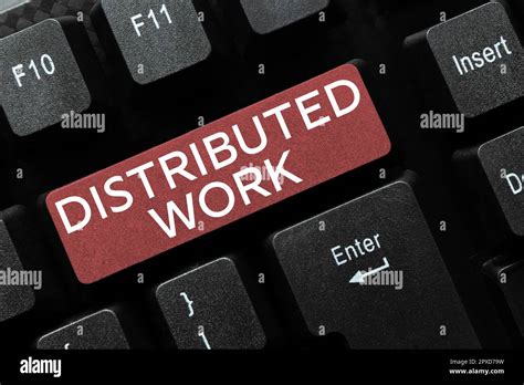 Conceptual Display Distributed Work Business Overview Practiced By