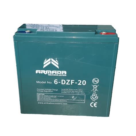 12v 20ah Sealed Lead Acid Battery Armada Scooters