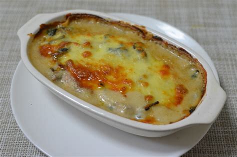 牡蠣とほうれん草のグラタン あかてん通信