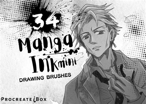 34 Manga Ink Procreate Brushes Procreateibox