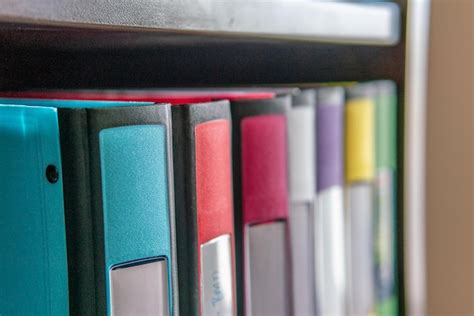 Premium Photo Collection Of Color Coded Binders To Keep Documents Premium Photo Collection Of Color Coded Binders To Keep Documents