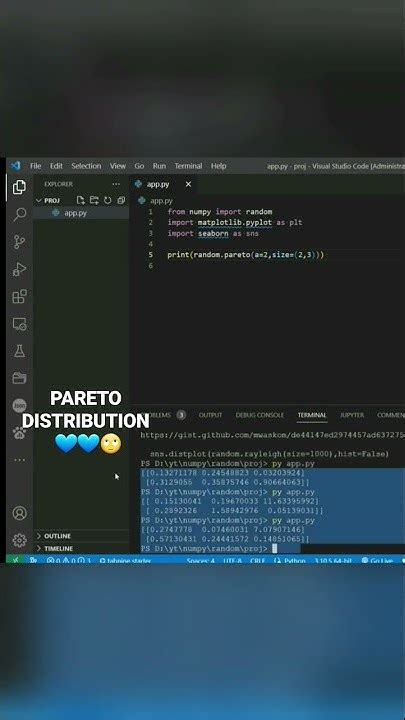 Pareto Distribution Developer Python Programming Pythonprogramming