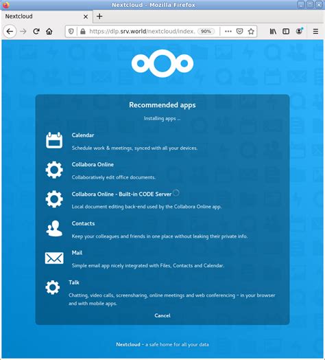 CentOS Stream 8 NextCloud Install Server World