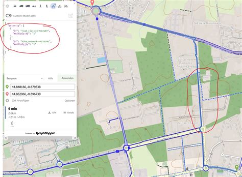 Unexpected Routing By Bike Ignoring Cycle Paths Map Matching GraphHopper Forum
