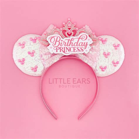 Mickey Ears Pink Birthday Princess Mickey Ears Princess Birthday