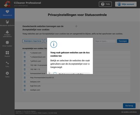 Privacy Settings Screen Size Ccleaner Bug Reporting Ccleaner