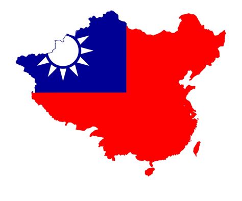 Chinese Map Flag Png Republic Of China Flag Clip Art Library