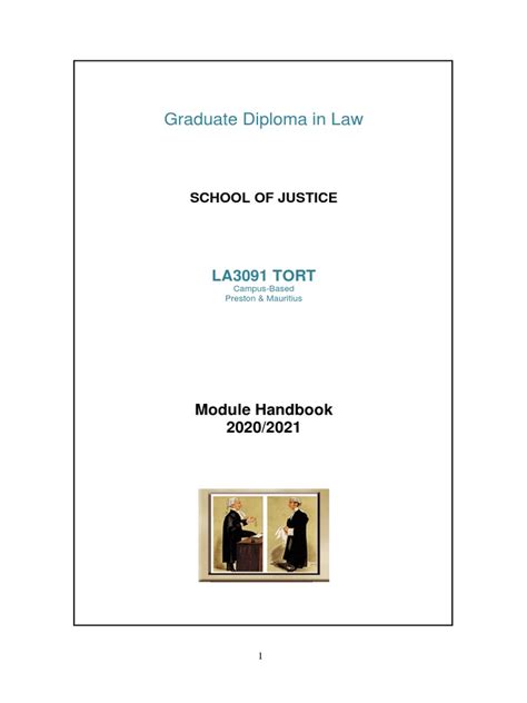 Tort Handbook Pdf Tort Trespass