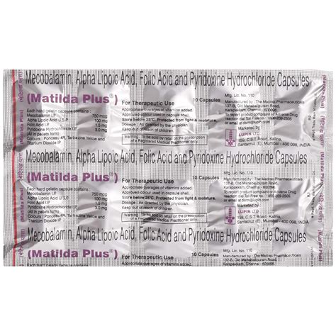 Matilda Plus Capsule View Usage Side Effects Price And Subtitute Egmedi