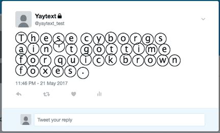 Unicode Bubble Text