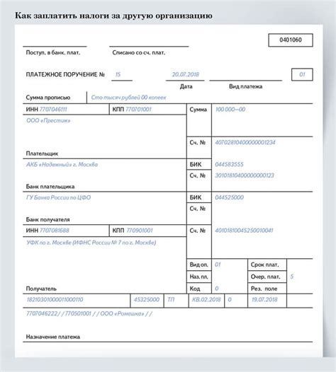 Как правильно составить платежное поручение по налогам Как правильно заполнить платежное