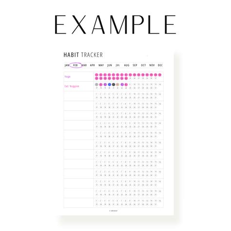 Minimalist Daily Habit Tracker Mrsneat