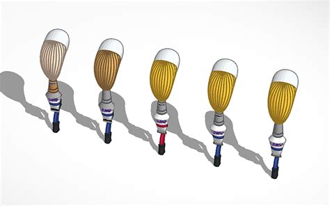 3d Design Splatoon Inkbrush Tinkercad