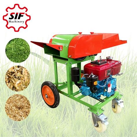 Farm Use Silage Cow Feed Grass Chaff Cutter Machine With Diesel Engine