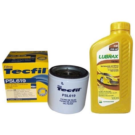 Kit Troca de Oleo 15w40 Semissintético Lubrax e Filtro de Oleo Tecfil