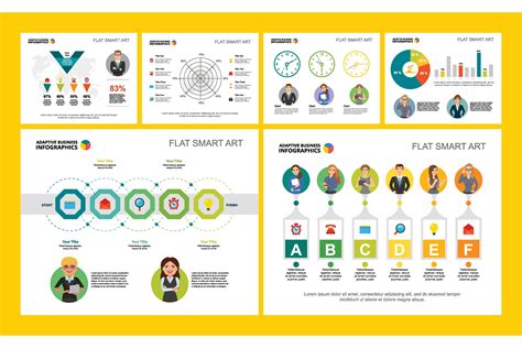 Colorful Analysis Charts Set For Present Graphic By Pch Vector Creative Fabrica