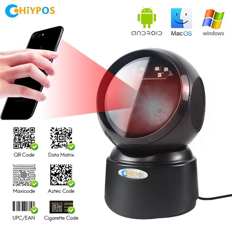 Desktop Barcode Scanner Omnidirectional Hands Free NT Wired USB Big Bar Code Reader D D