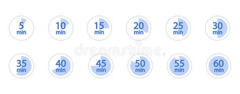 Stopwatch And Timer Icons Set Label Measure Time Cooking Time And