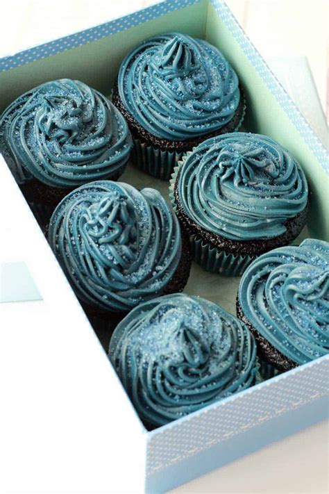 Midnight Blue Velvet Cupcakes Loving It Vegan