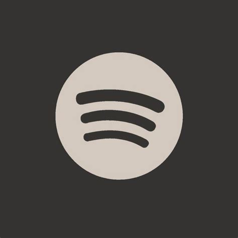 Spotify App Icon In Black And White
