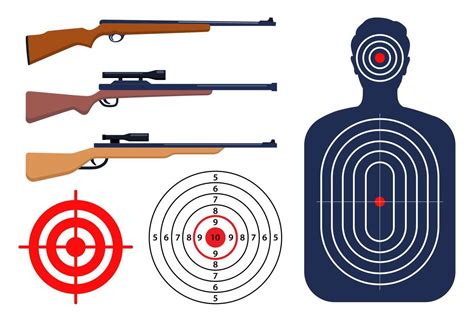 Hunting Rifle Target Vector Art Icons And Graphics For Free Download