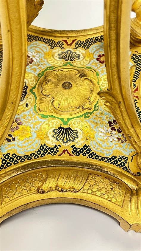 Pair Sevres 19th Century French Gilt Bronze Mounted Porcelain Vases For