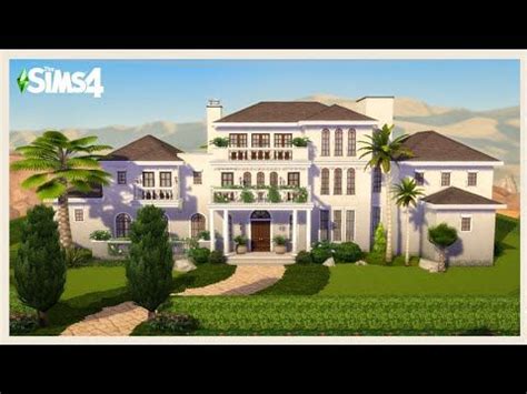 Luxury Base Game Mansion The Sims 4 Speed Build No CC