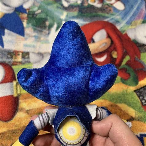 Mavin Sonic The Hedgehog Metal Sonic Plush Toy Tomy Sonic Boom 8” 2016 Rare Sega Used