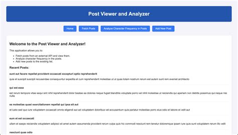 Github Hoangsonwwpost Analyzer Webserver 📋 Welcome To The Post Viewer And Analyzer