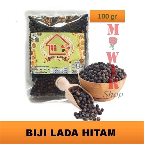Jual Biji Lada Hitam Atau Bubuk Lada Hitam Premium 100gr Whole