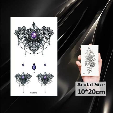 Corps Tatouage Tatouage Temporaire Autocollant En Papier Mignon