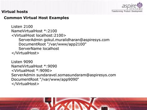 Apache Server Configuration And Optimization Ppt