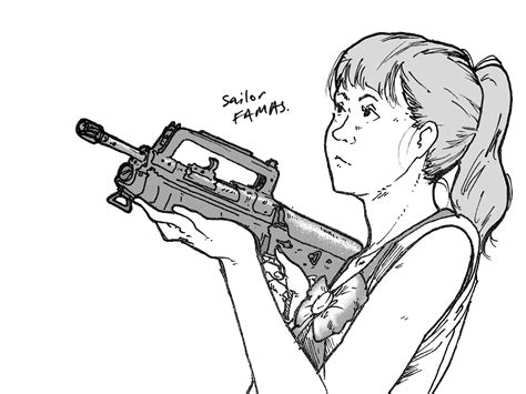 Sailor Famas R Drawing